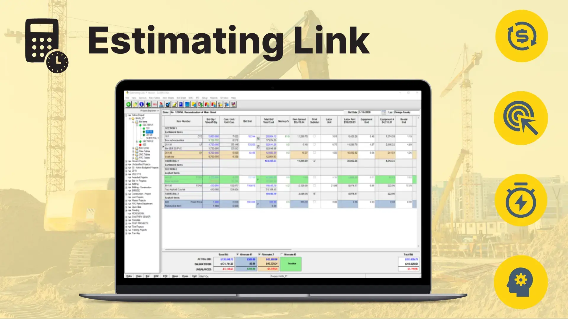 Heavy Civil Estimating Software | Estimating Link by TCLI